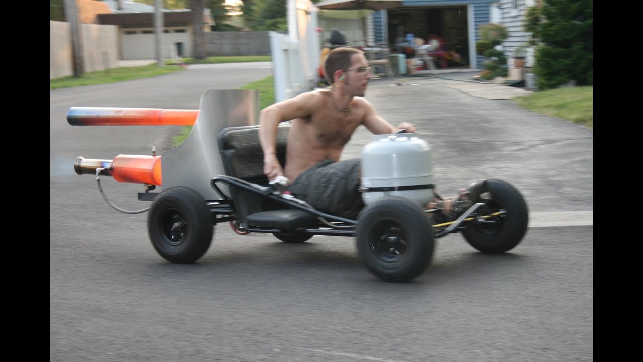 Ben's jet go kart (take 2) - YouTube