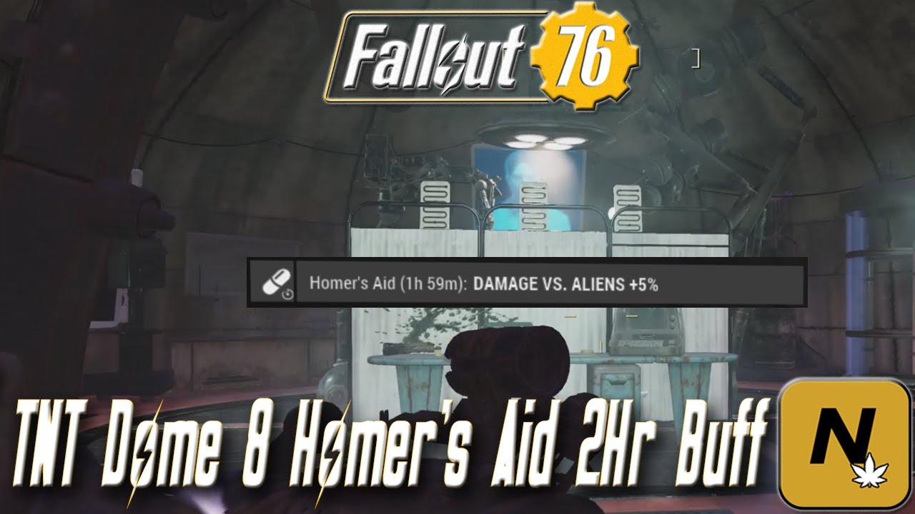 Fallout 76: How to "Break" into TNT Dome 8 for Homer's Aid Alien damage ...