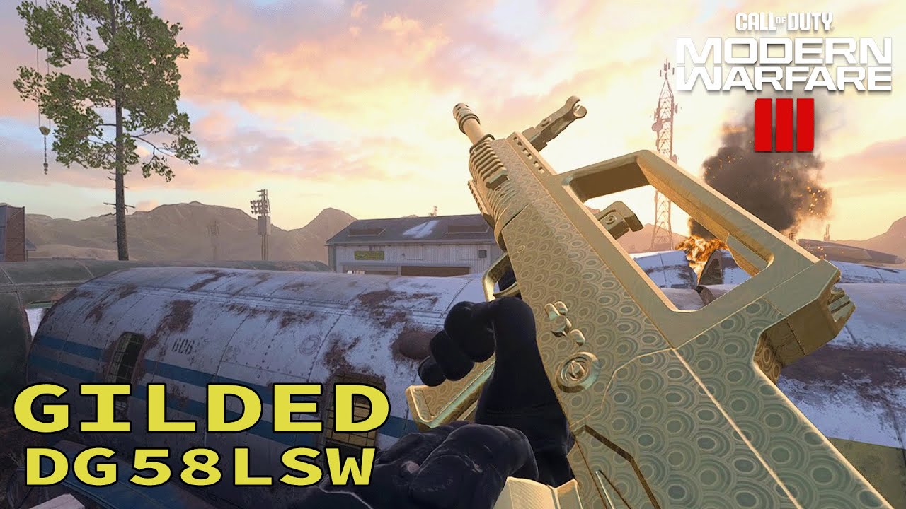 UNLOCKING GILDED ON THE DG-58 LSW! - COD MW3 MULTIPLAYER - YouTube