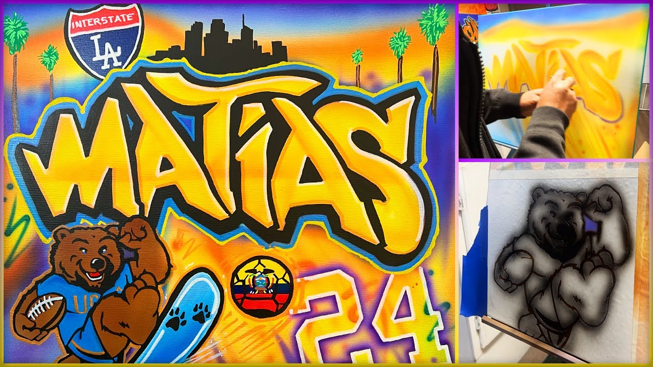Graffiti Lettering UCLA Kobe Los Angeles Cali Vibes - YouTube