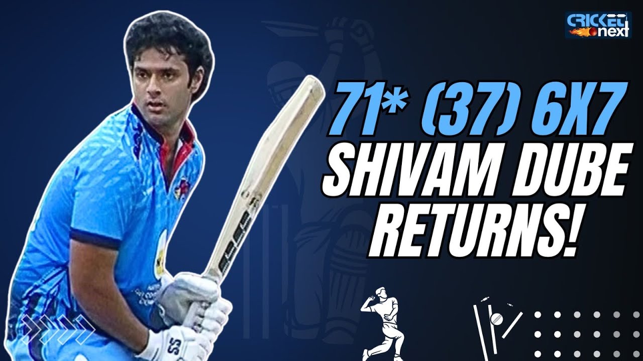 Shivam Dube Shines with Explosive Knock in Syed Mushtaq Ali Trophy ...