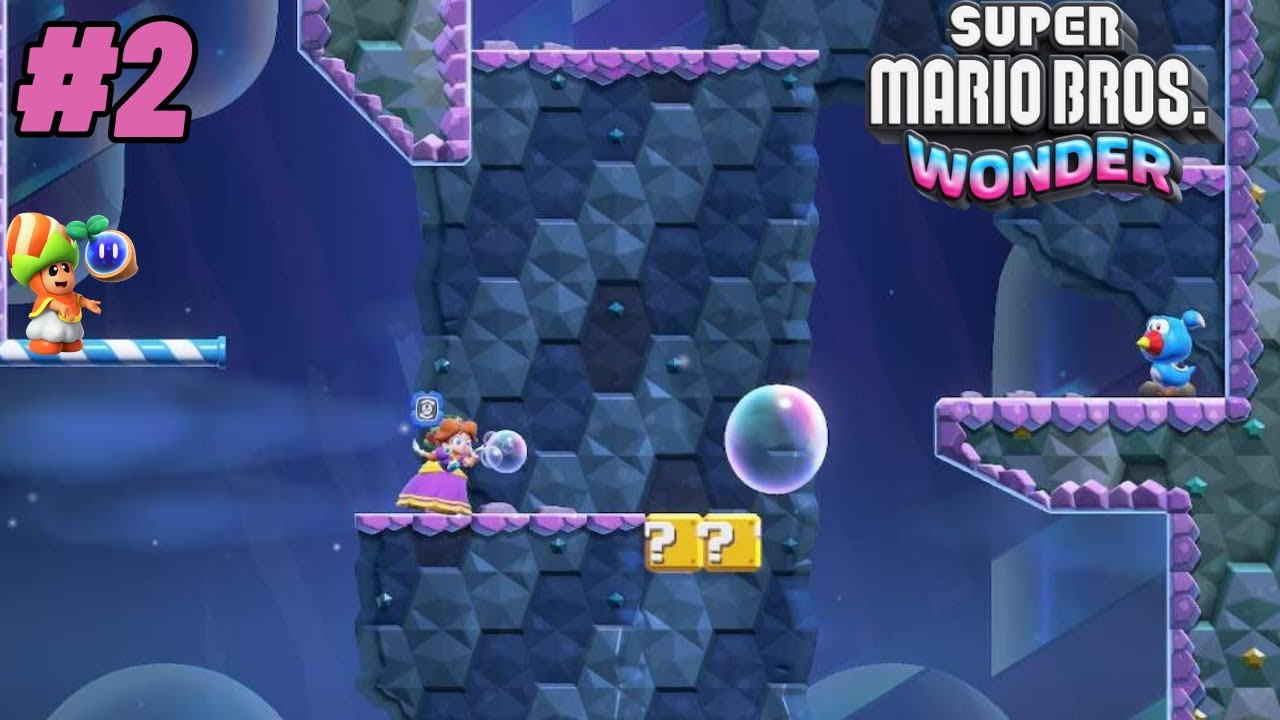 BUBBLE DAISY! Super Mario Bros. Wonder Part 2 (Daisy Gameplay) - YouTube