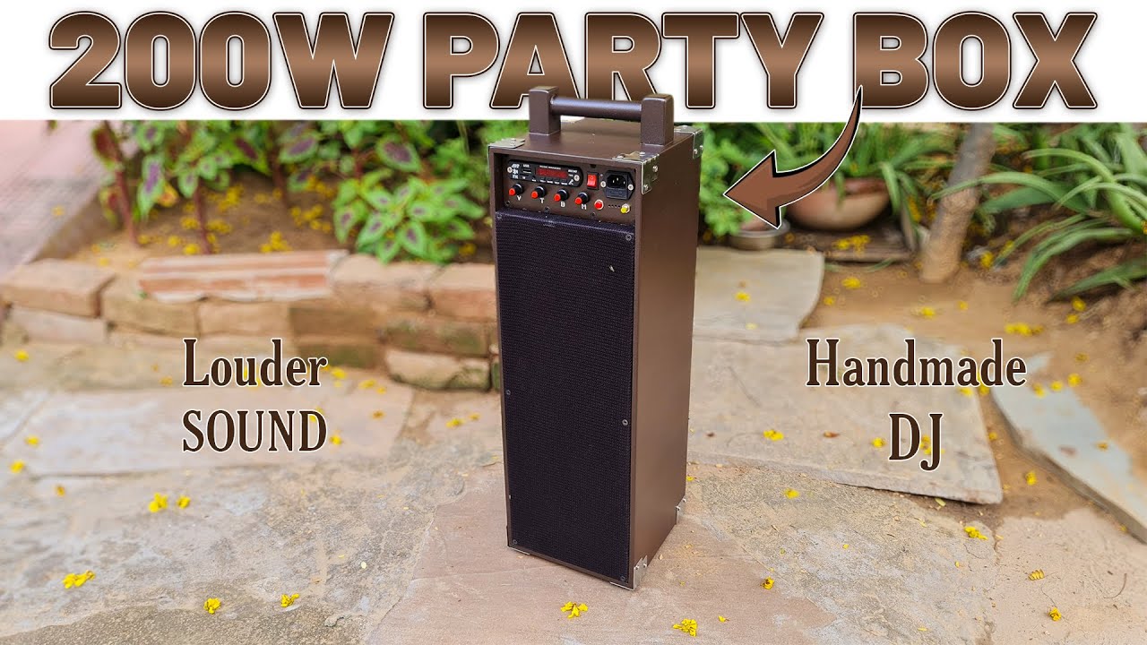 200watt Stereo Speaker Build | Mini Dj For Home, OutDoor Party - YouTube