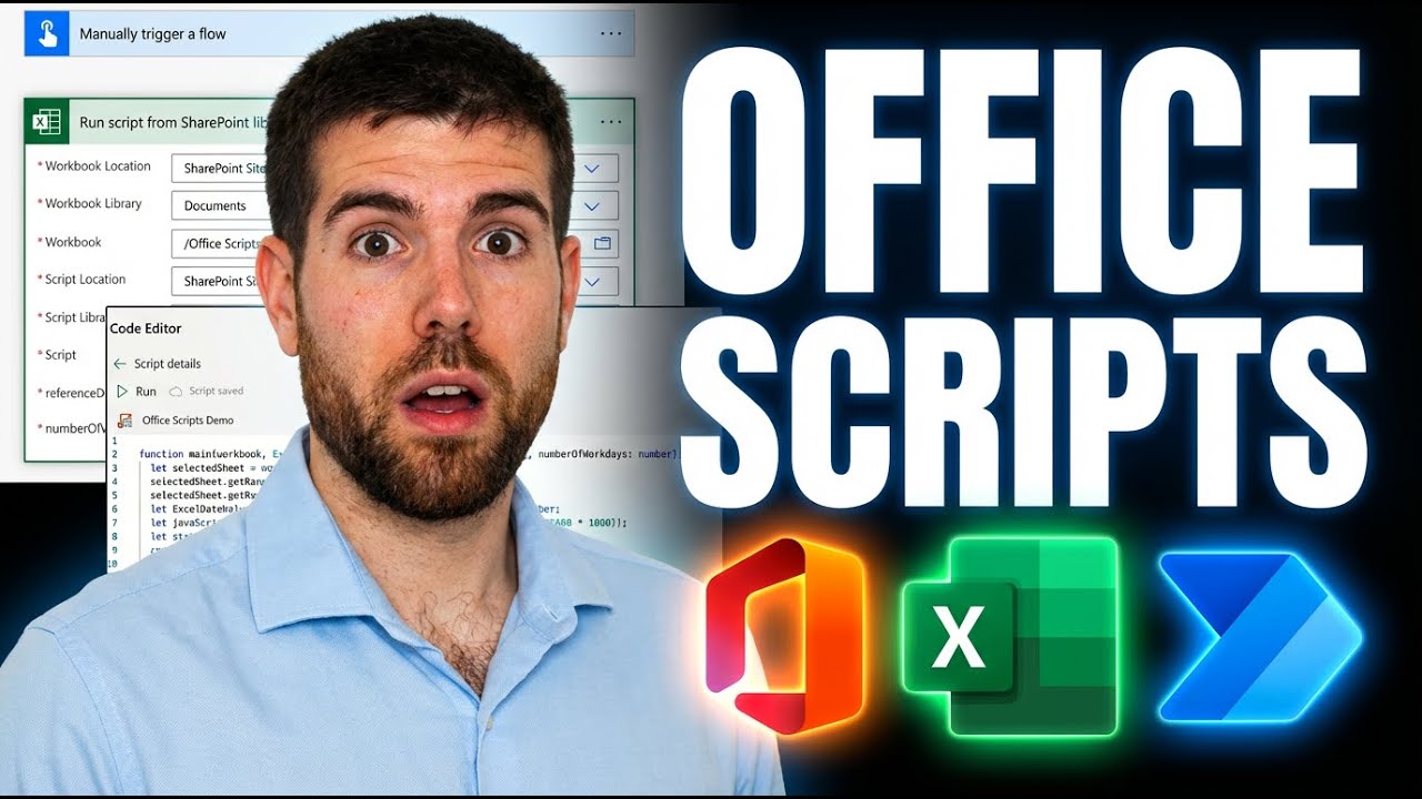 Cómo usar Office Scripts con Power Automate y ALM - YouTube