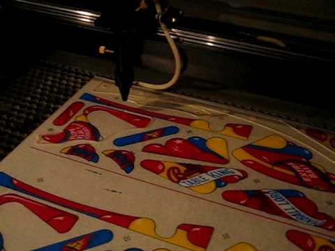 Laser Cutting Pinball Plastics - YouTube