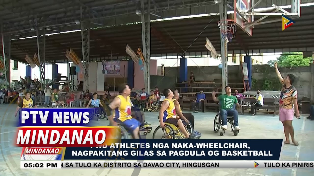 PWD athletes nga naka-wheelchair, nagpakitang gilas sa pagdula og ...