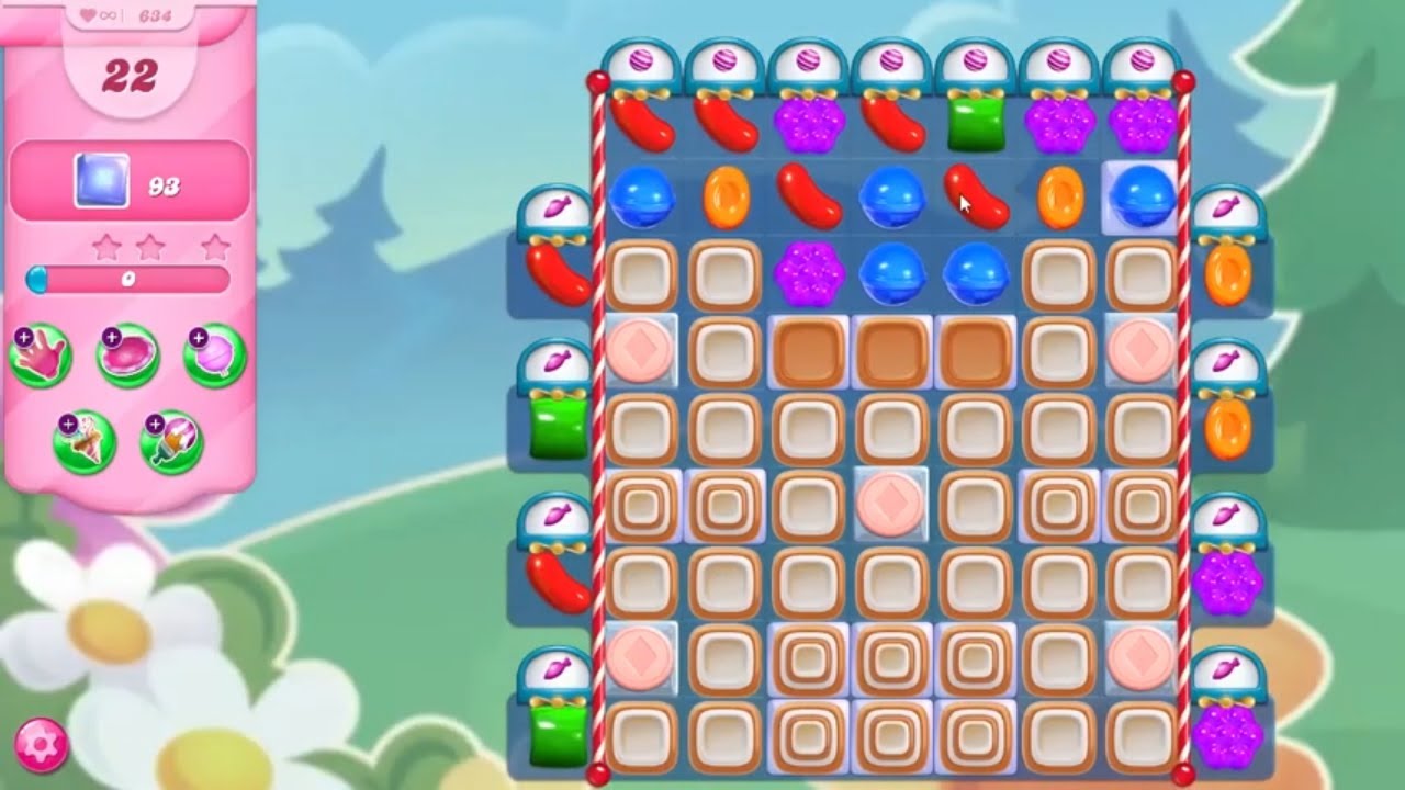 Candy Crush Saga LEVEL 634 NO BOOSTERS (new version) - YouTube