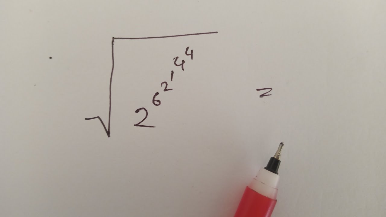 you should know how to solve this problem. square root problem ...