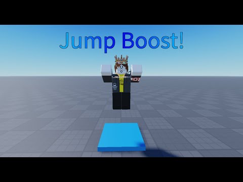 How To Make A Jump Boost Part In Roblox Studio - YouTube