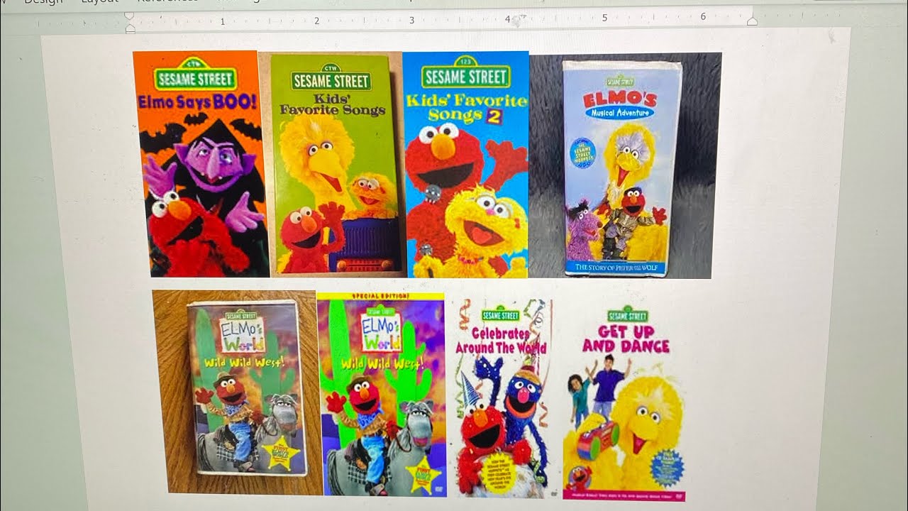 Sesame Street / Elmo’s World VHSs and DVDs That I Plan To Get During ...