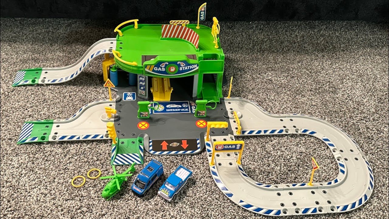 Fast Lane Gas Station Playset - Unboxing, Demonstration, and Review ...