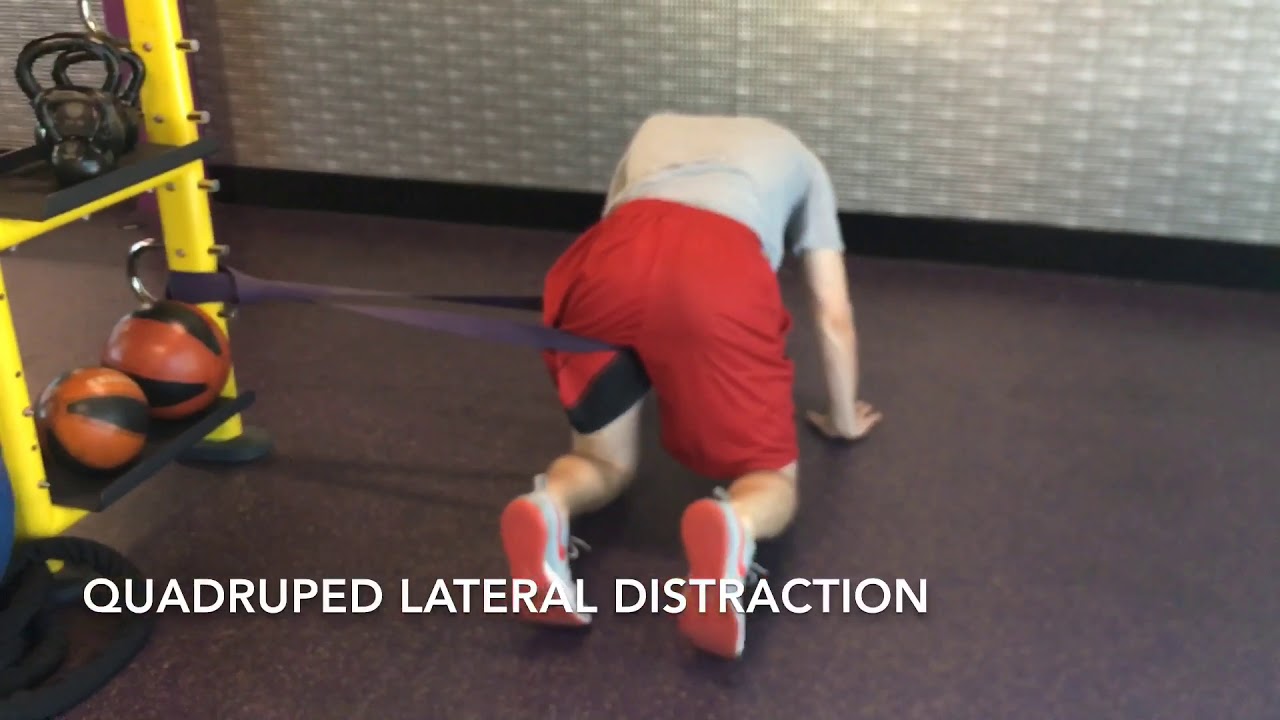 Banded Hip Lateral Distraction - YouTube