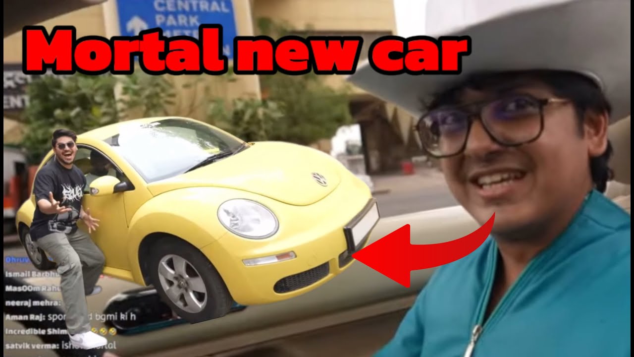 Mortal New car irl stream surprise 😳 #mortal #new #newcar - YouTube