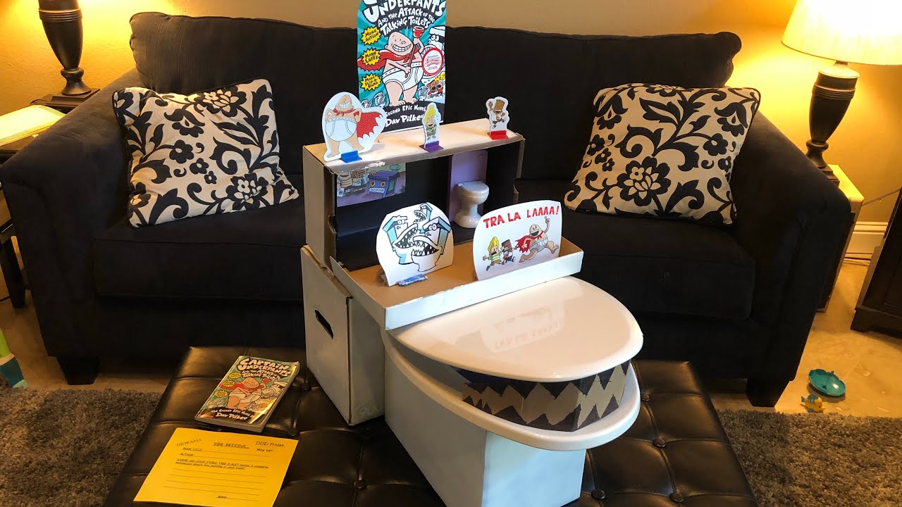 Captain underpants DIORAMA! - RECYCLED ROBOT! - YouTube