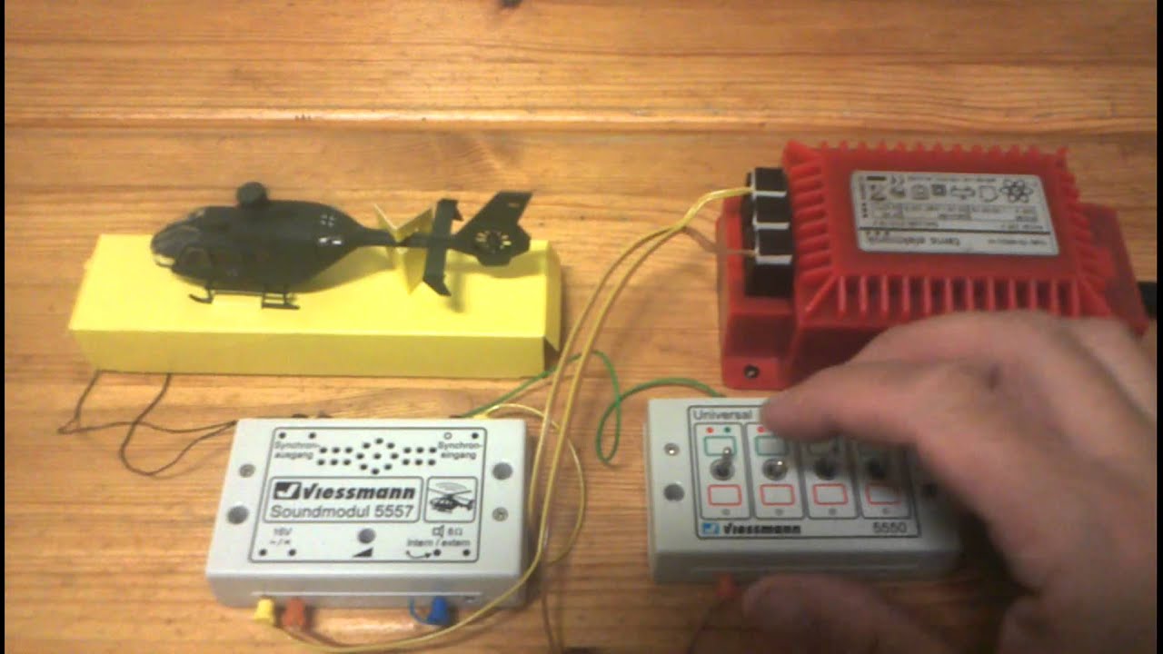 Project Röth - Viessmann helicopter soundmodule - YouTube