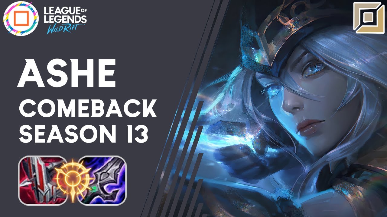 Ashe Comeback Season 13 || Wild Rift Ashe Gameplay || Ashe Build and ...