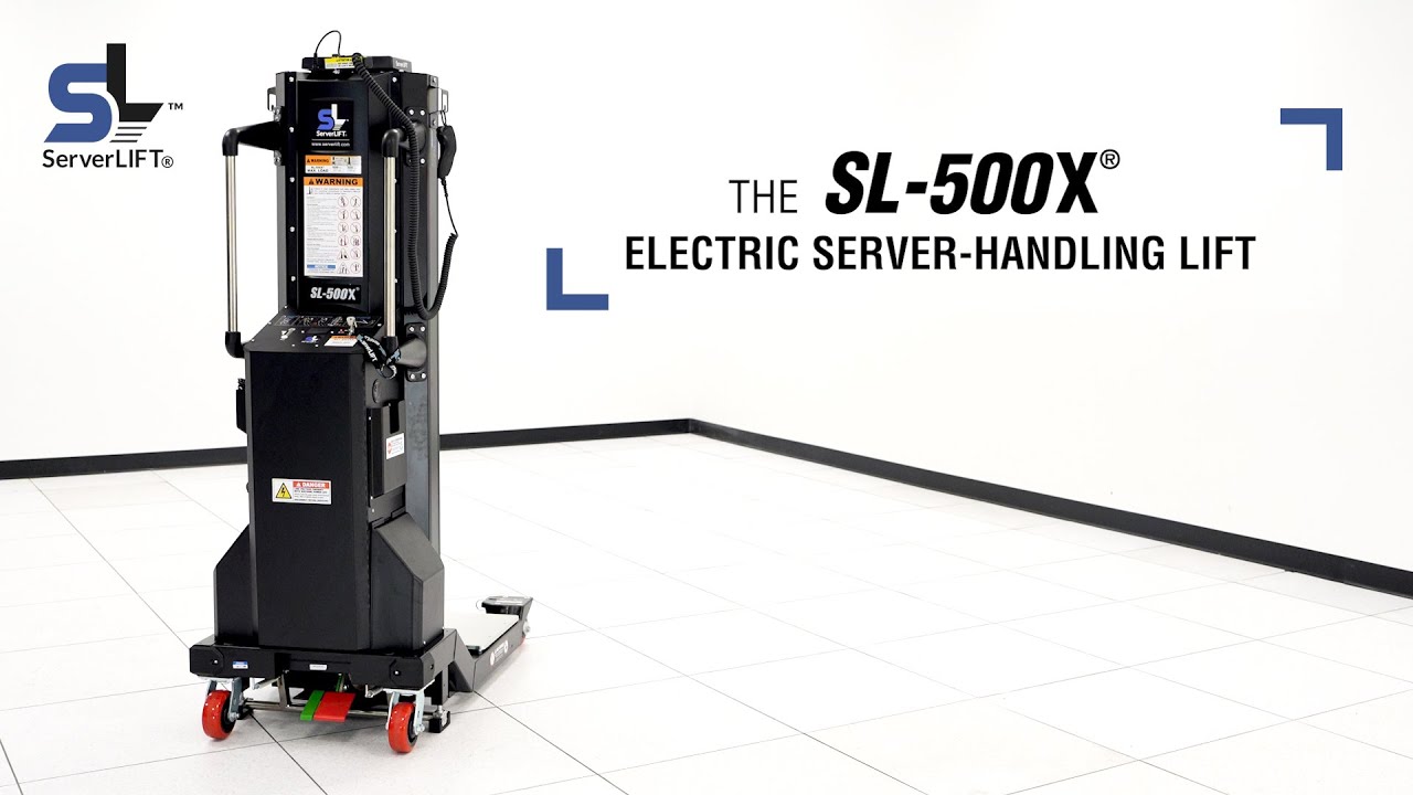 ServerLIFT SL-500XⓇ Data Center Electric Lift - YouTube