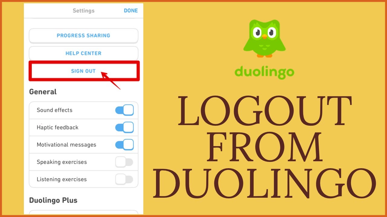 How to Logout of Duolingo App? Duolingo Login Sign Out 2021 - YouTube