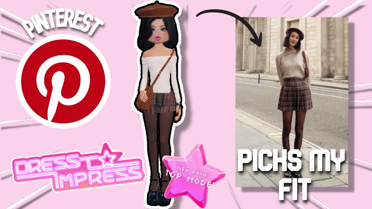 ONLY Using PINTEREST OUTFITS in DRESS to IMPRESS - YouTube