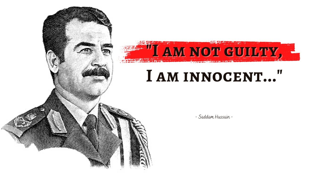 Quotes Of Saddam Hussain That Speak Unknown Truth - YouTube