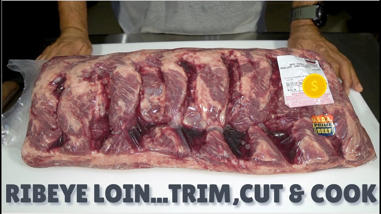 RIBEYE LOIN.... 🥩🥩 TRIM,CUT & COOK. - YouTube