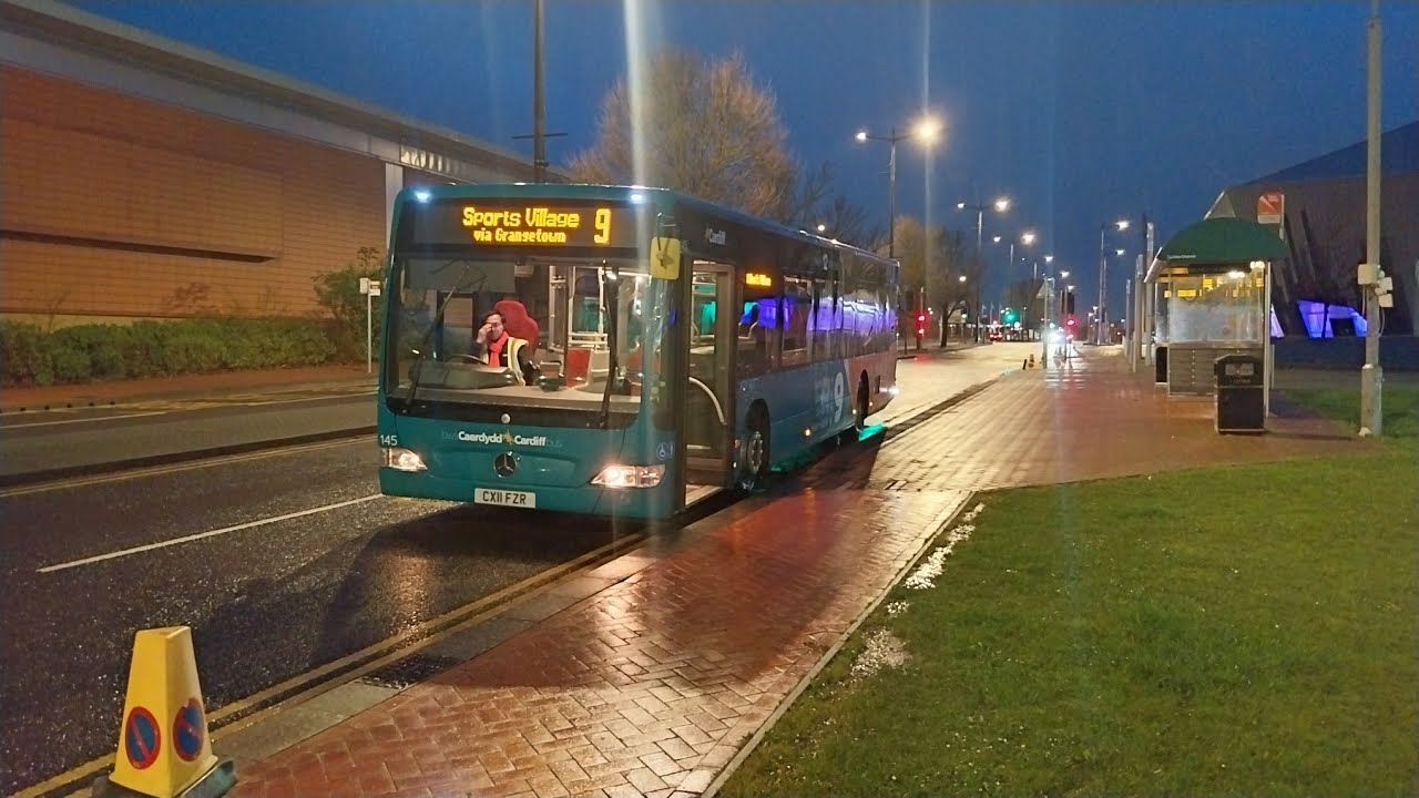 *HOLD GEARS* Cardiff Bus Mercedes Citaro 0530 On Route 9 (145) - YouTube