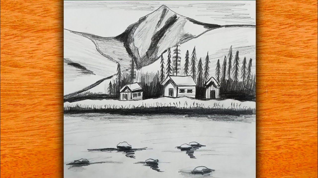 Tutorial Seni Menggambar Pemandangan Mudah - Menggambar pemandangan ...