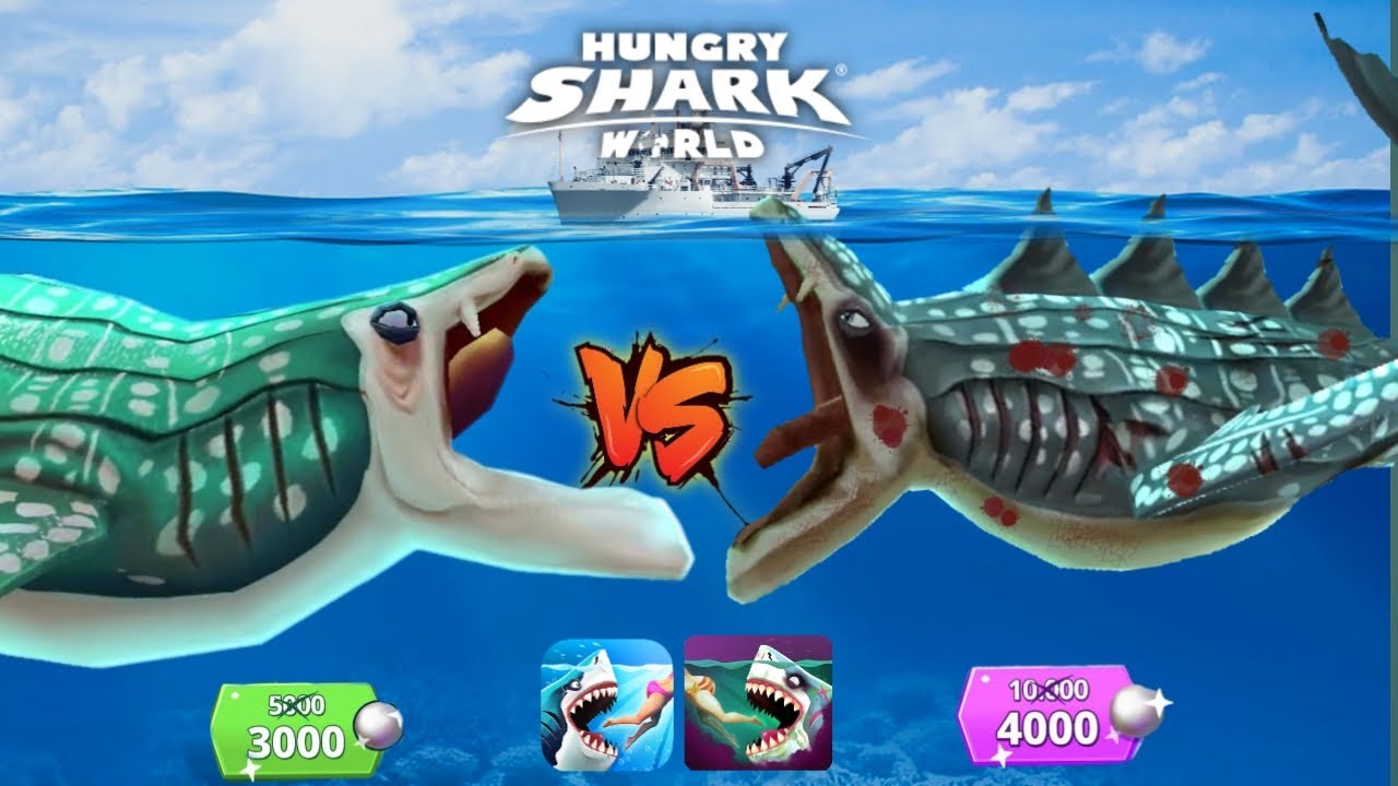 WHALE SHARK VS ENEMY EVIL WHALE SHARK (MONSTER SHARK BATTLE) - BIG ...