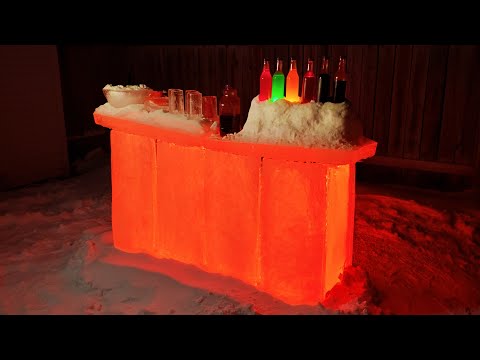 How to Make a Frozen Shaved Ice Bar - Minnesota Cold (Part 33)