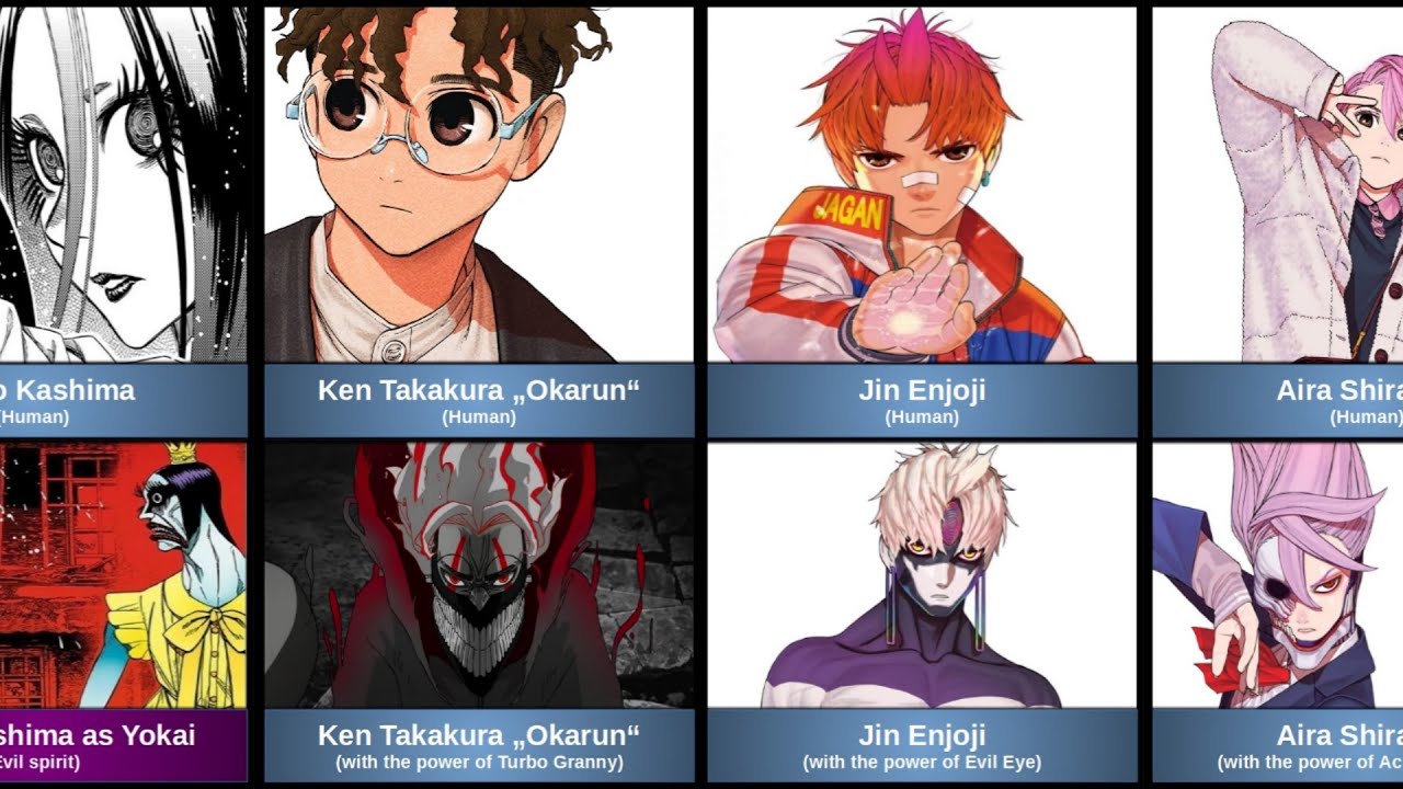 ALL TRANSFORMATIONS CHARACTERS INTO SPIRITS IN DANDADAN - YouTube