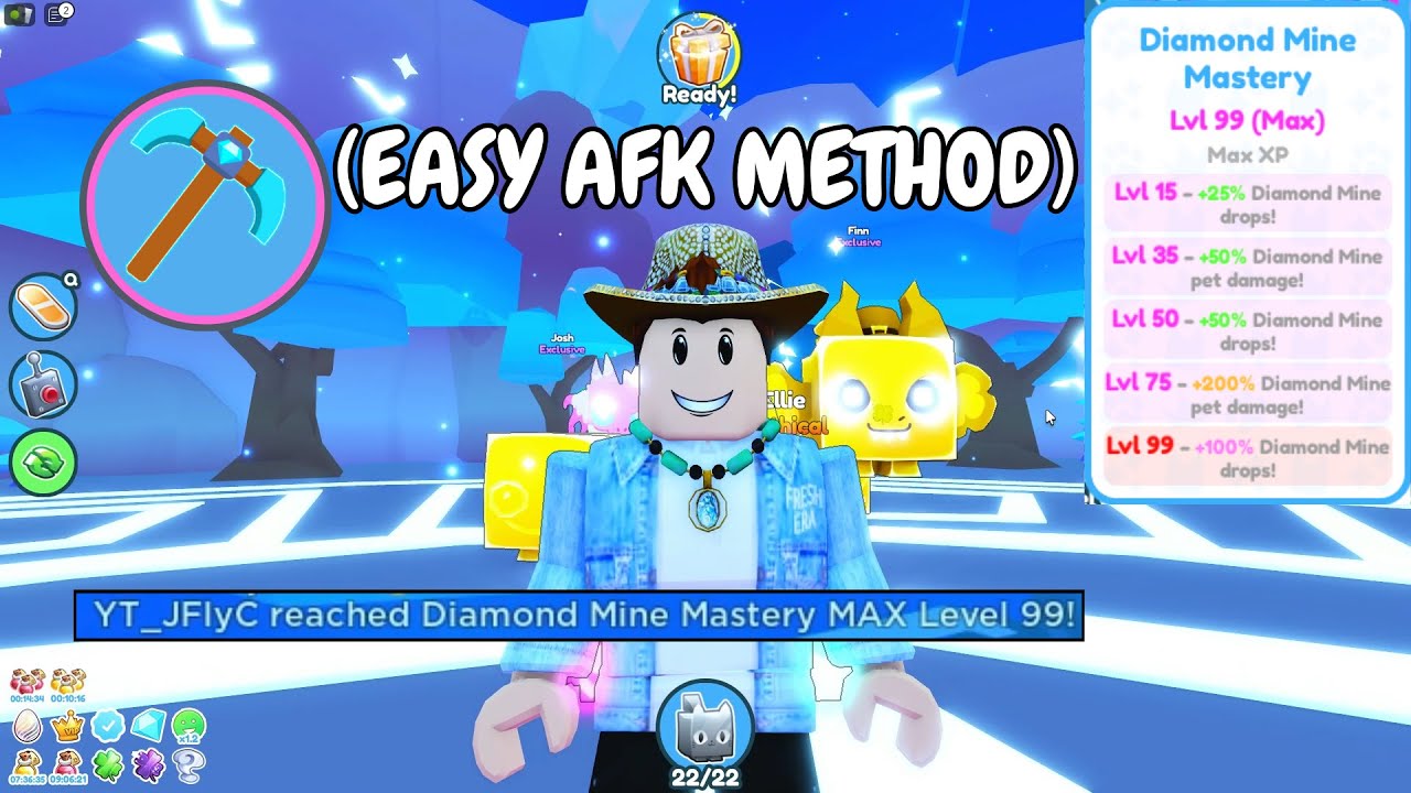 I Reached MAX Diamond Mine Mastery LEVEL 99! - Pet Simulator X (Roblox ...