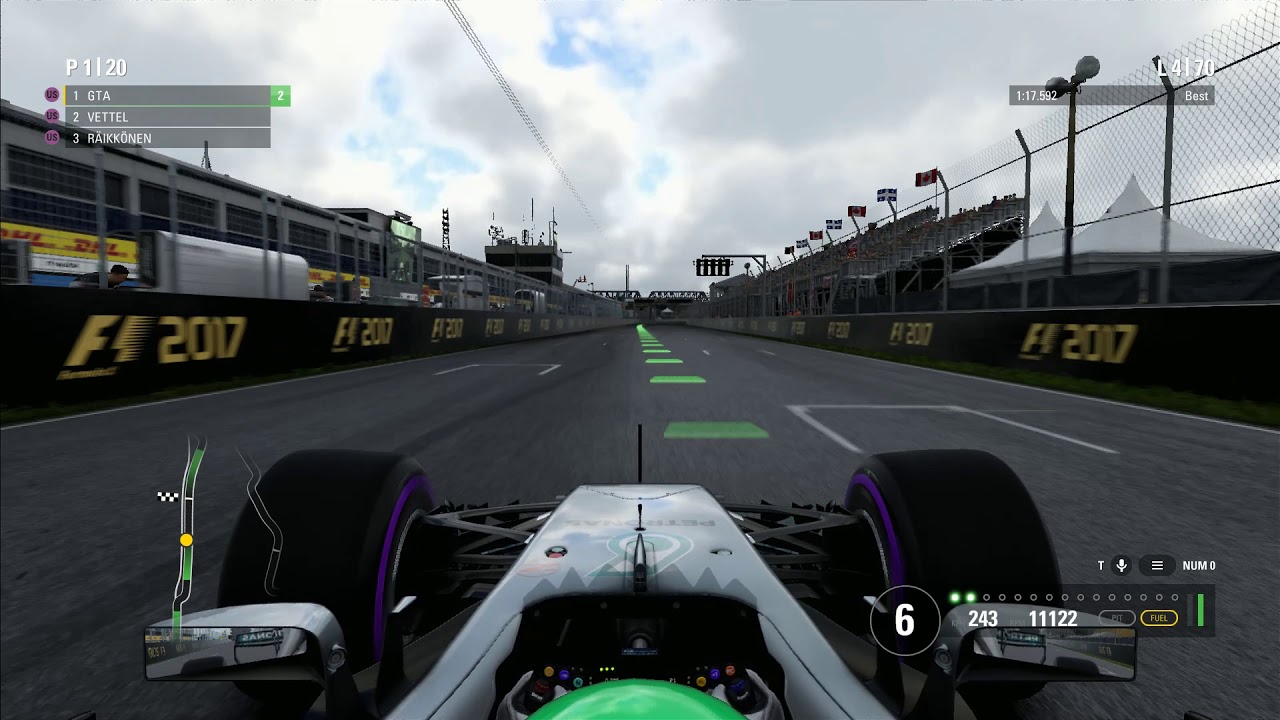 F1 2017 (PC) Career Season 3: Canadian GP Full Race - YouTube