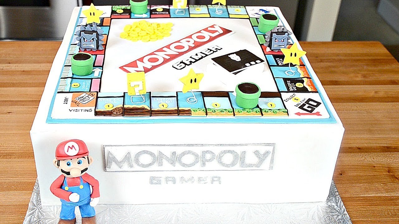 Watch us Make a Monopoly Gamer Cake and Play the Game - YouTube