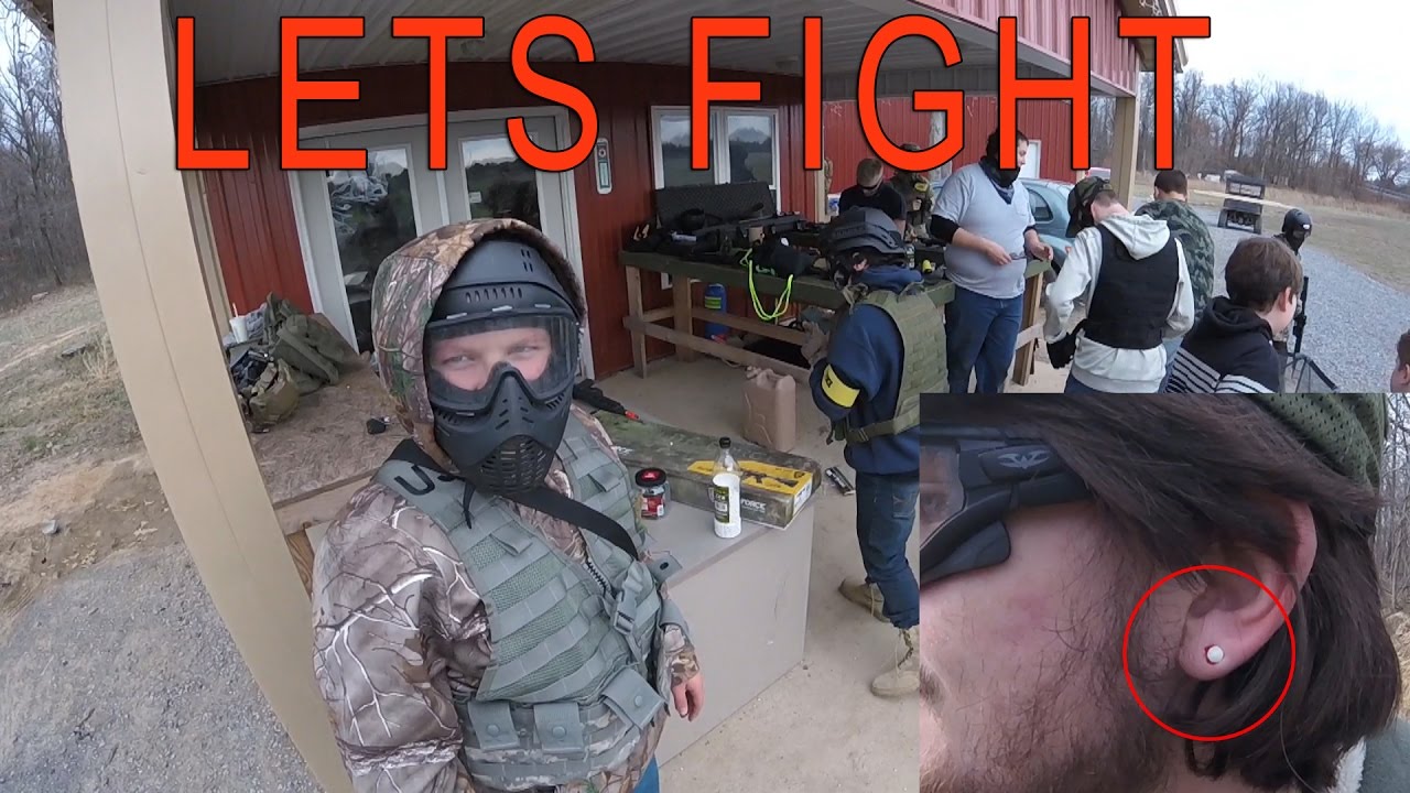 | Guy wants to fight! + Airsoft injury | Tippmann M4 | ACS Paducha KY ...