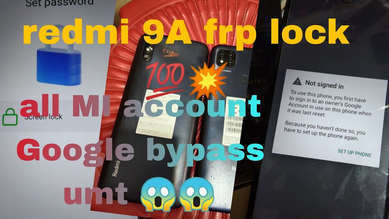 how to redmi 9A frp bypass umt setup 😱💯 - YouTube