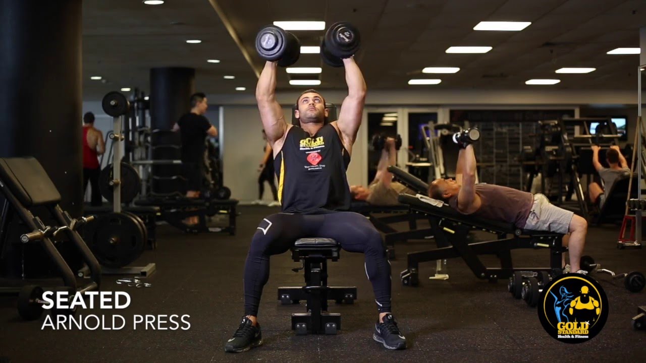 How to do a Seated Arnold Press - YouTube