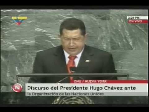 DISCURSO HUGO CHAVEZ EN LA ONU 24 9 2009 - YouTube