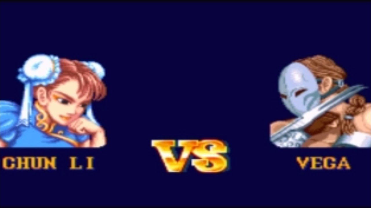 STREET FIGHTER 2 CHUN-LI VS VEGA NOSTALGIA - YouTube