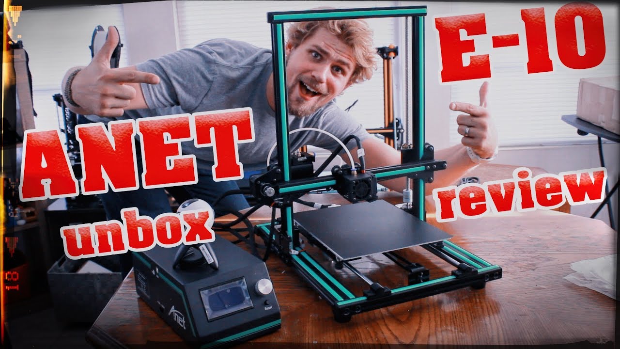 ANET E-10 UNBOX - BUIILD & REVIEW! | VALUE 3D PRINTER - YouTube