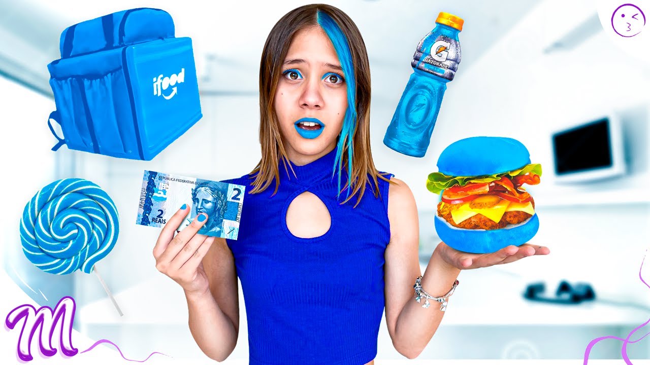 AZUL POR UM DIA INTEIRO COM $2 - YouTube