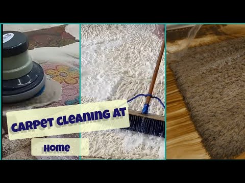 HOW TO CLEAN CARPET AT HOME/EASY DIY RUG CLEANING/CLEANING CARPET ...