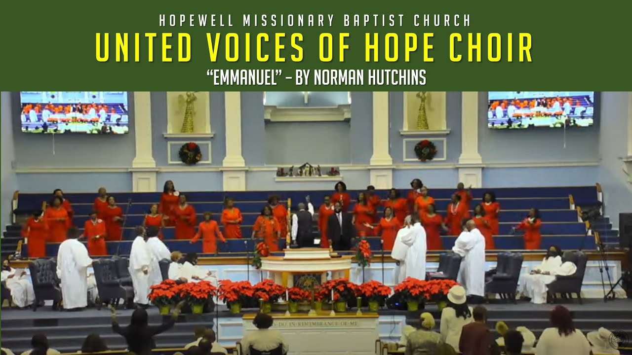 UNITED VOICES OF HOPE CHOIR - EMMANUEL - YouTube