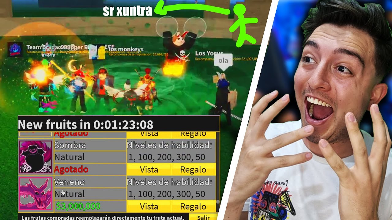 VENOM en STOCK y NIVEL 300 Blox Fruits RusoX #7 - YouTube