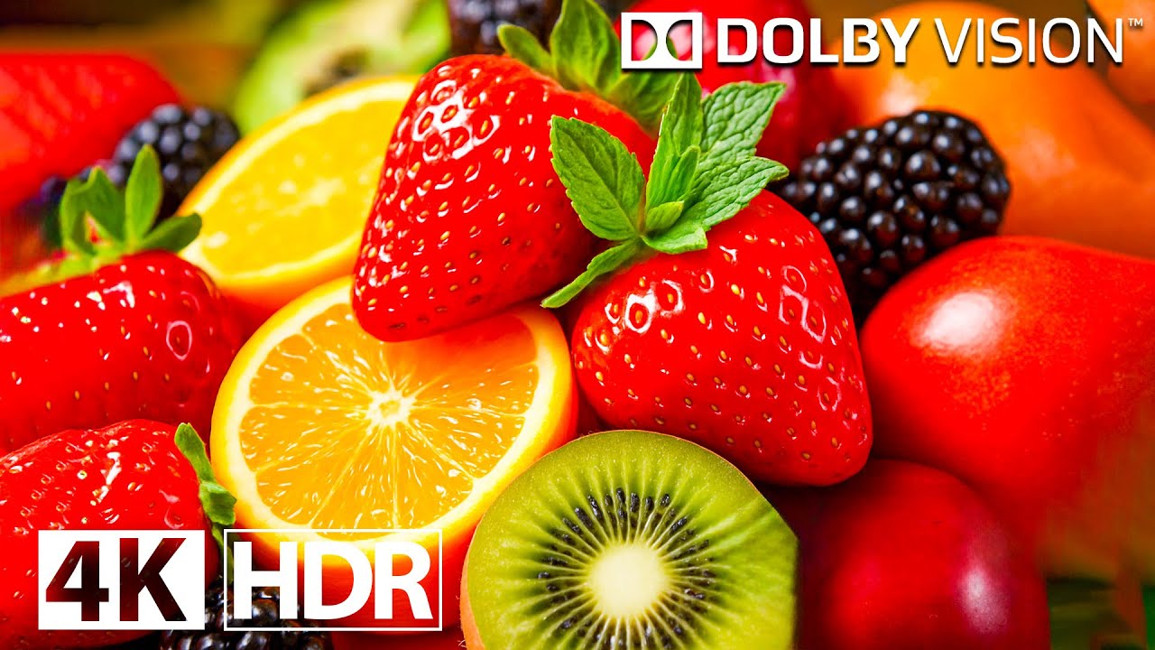 Best Of Fruits 4K HDR 120fps - 4K Dolby Vision - YouTube