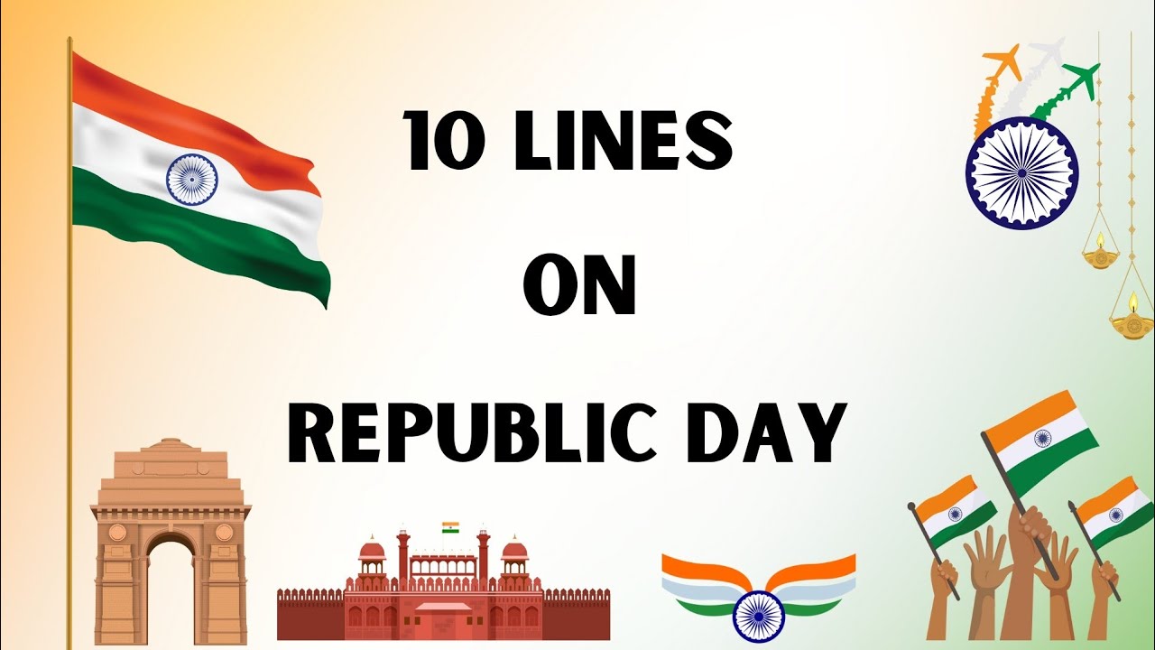 10 Lines on Republic day || Republic day || Eassy writting in English ...