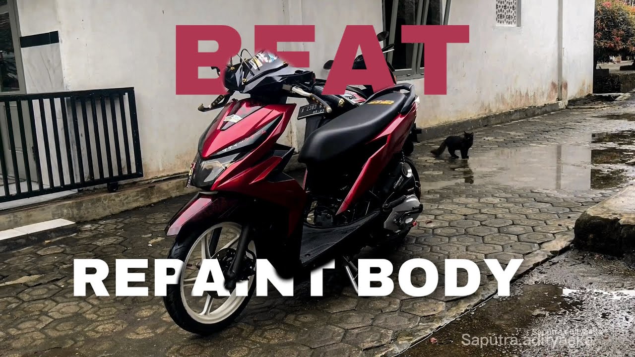 CAT BODY MERAH CANDY BEJET LOW HASIL WOW MOTOR BEAT !! - YouTube