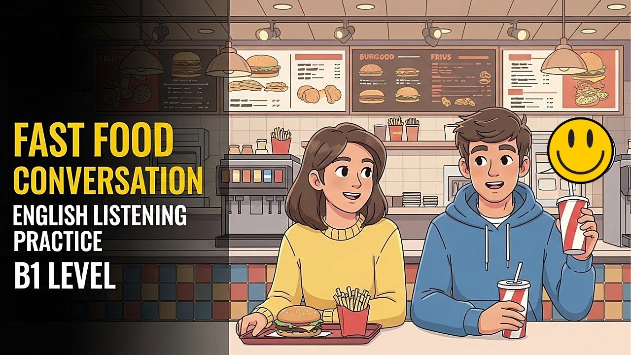 English Listening Lesson for B1 Students – Fast Food Conversation ...