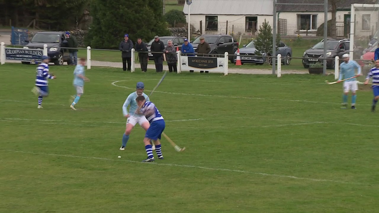 Evan Menzies scores to make it Newtonmore 5 Caberfeidh 0 on 27th April ...