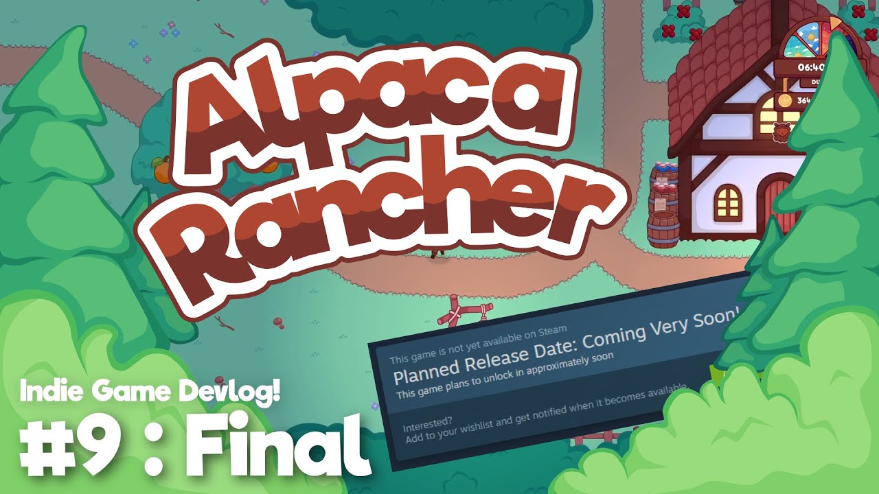 We are DONE... | Alpaca Rancher - Indie Game Devlog #9 - YouTube