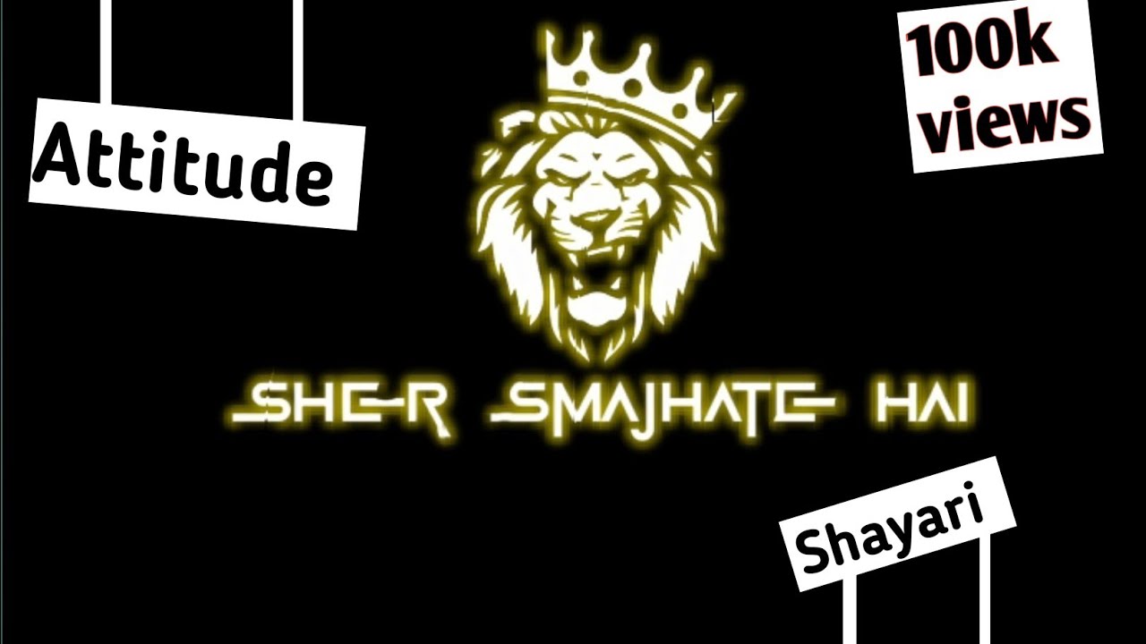 Sher🦁 Samjhate😡 hai√👿Attitude Shayari Status√black Screen Status√30 ...